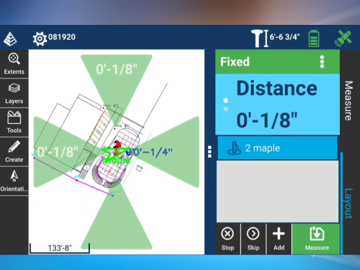 Carlson Layout - GPS Topografia